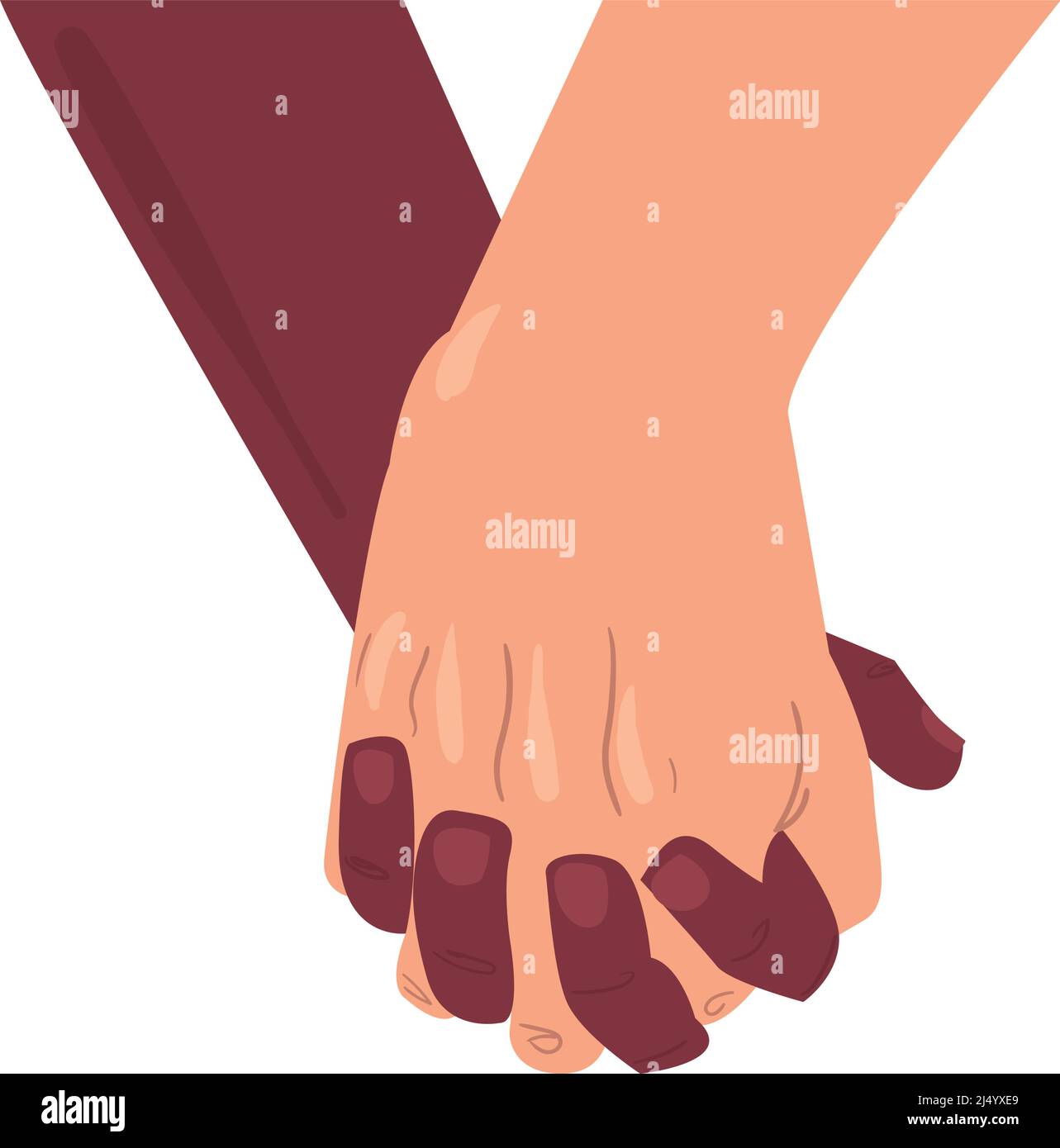 holding hands design Stock Vector Image & Art - Alamy