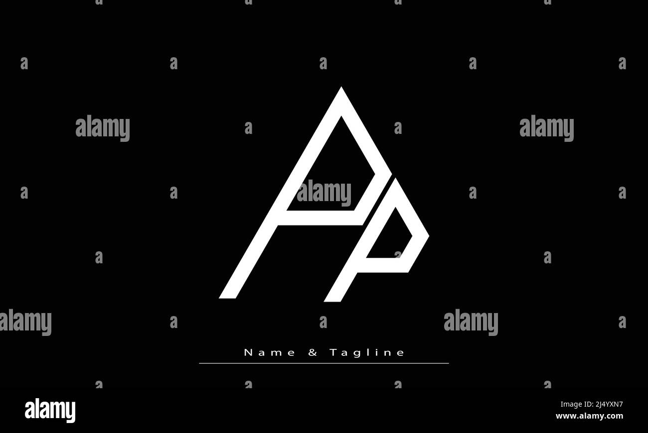 Alphabet letters Initials Monogram logo PP Stock Vector Image & Art - Alamy