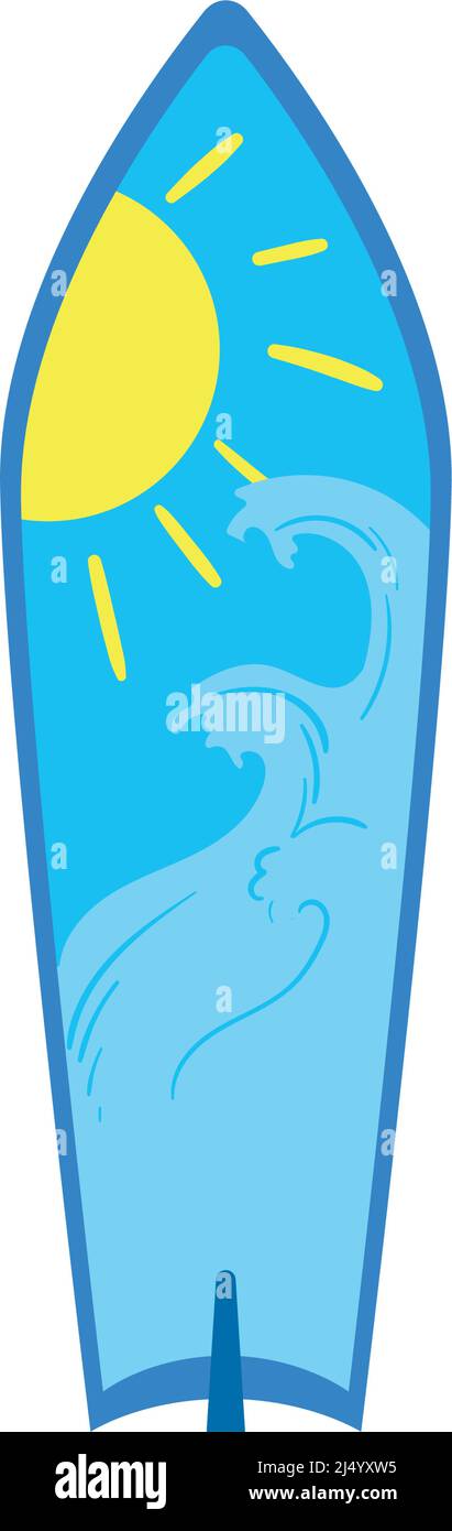 blue surfboard design Stock Vector Image & Art - Alamy