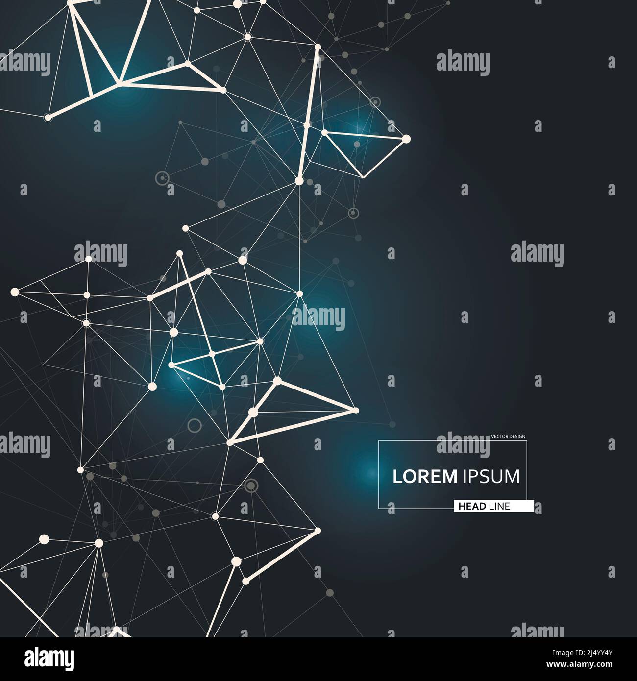 Connect lines style. Abstract art template. Elegant decoration. Grunge ...