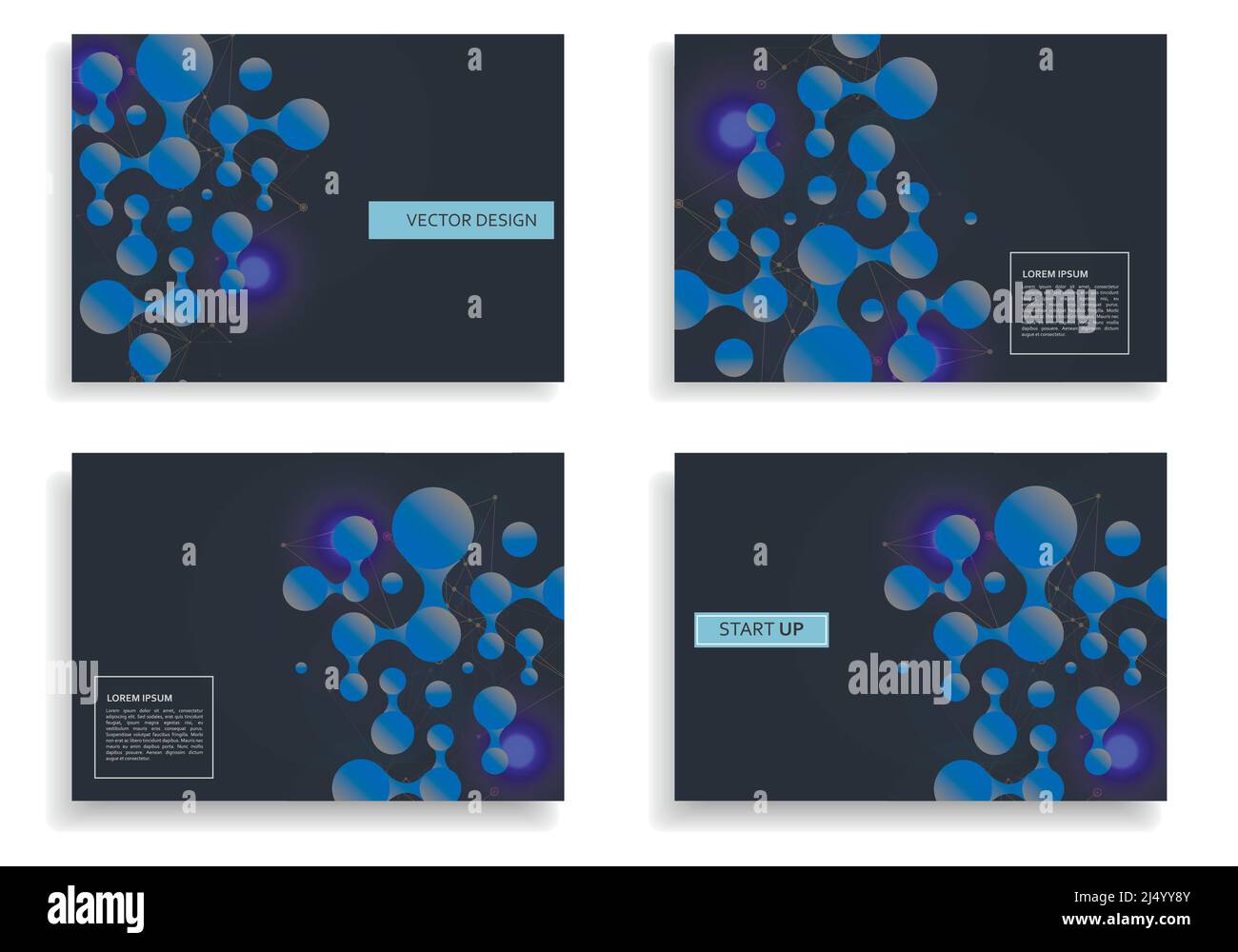 Vector collection for concept design. Connect circles background design ...