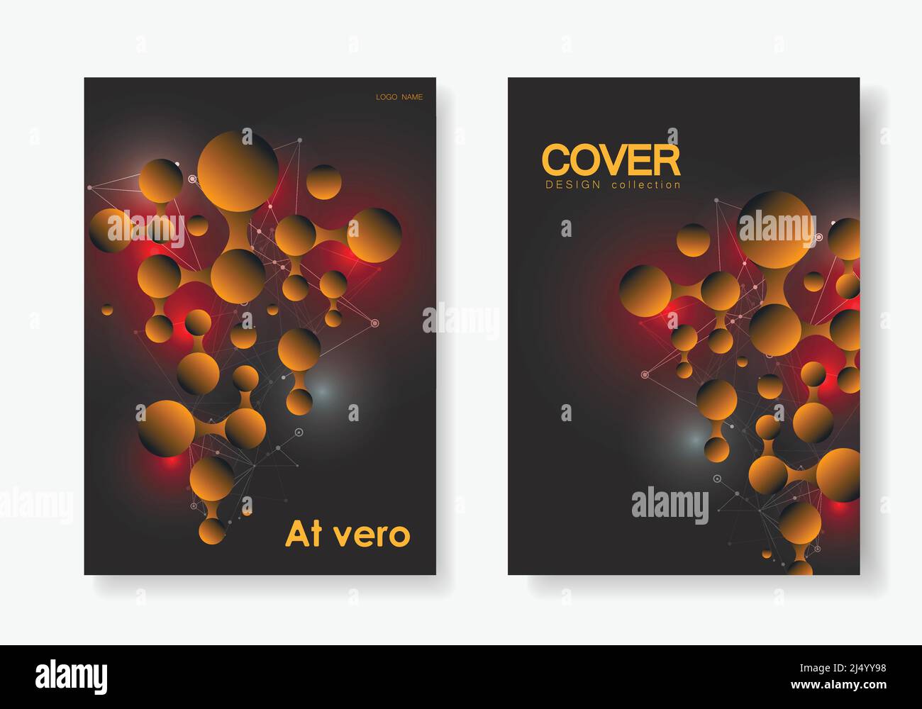 Vector collection for concept design. Connect circles background design. Abstract circle ...