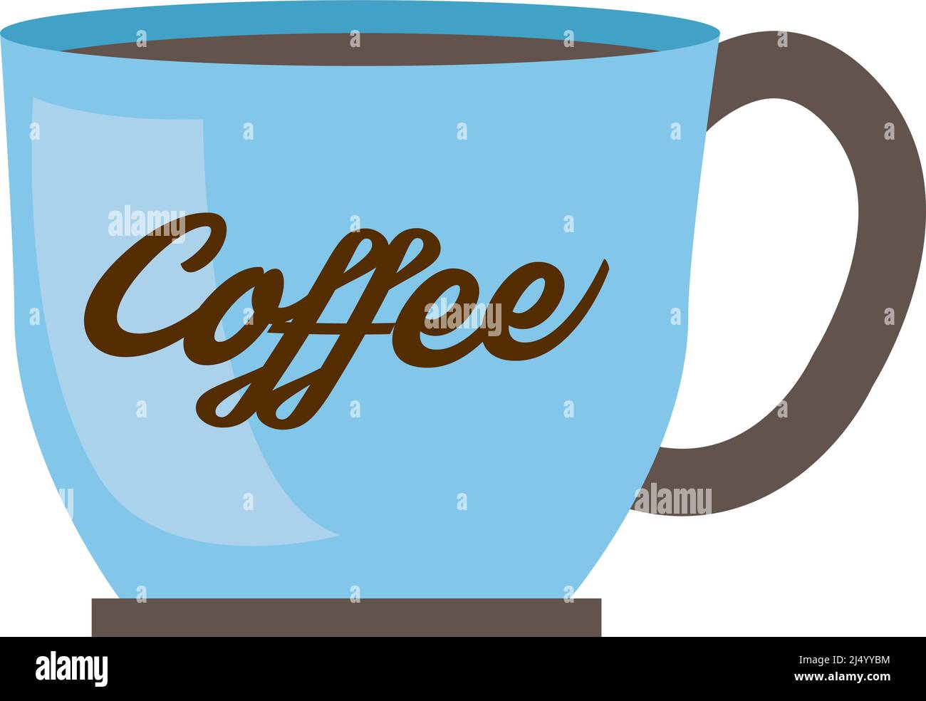 blue coffee cup Stock Vector Image & Art - Alamy