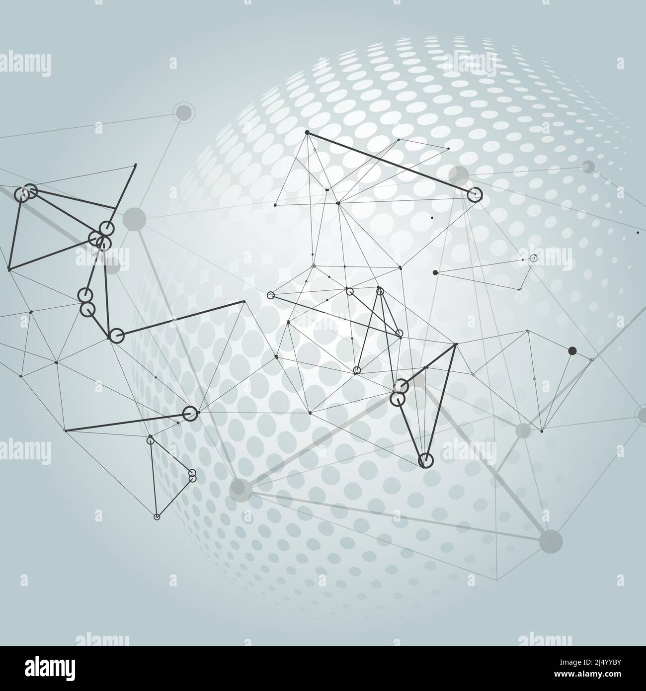 Abstract Connect On Gradient Background Business Concept Abstract