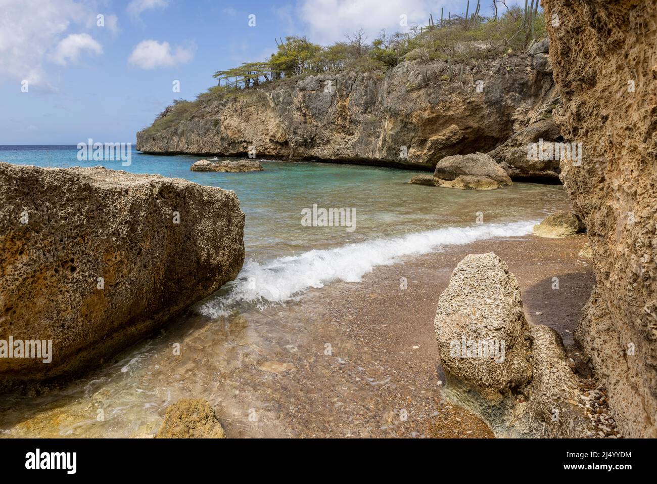 Holiday at Playa Jeremi on the Caribbean island Curacao Stock Photo - Alamy