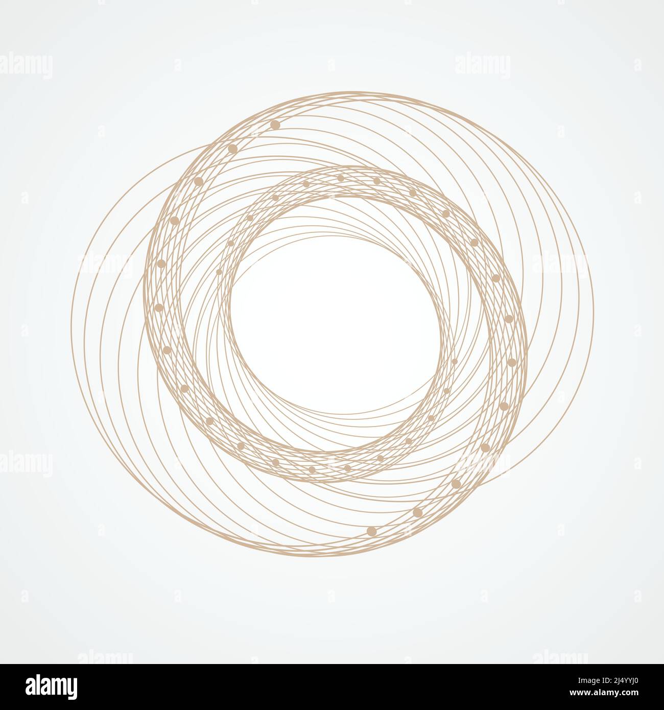 Design template with circle connect abstract shapes for medical design ...