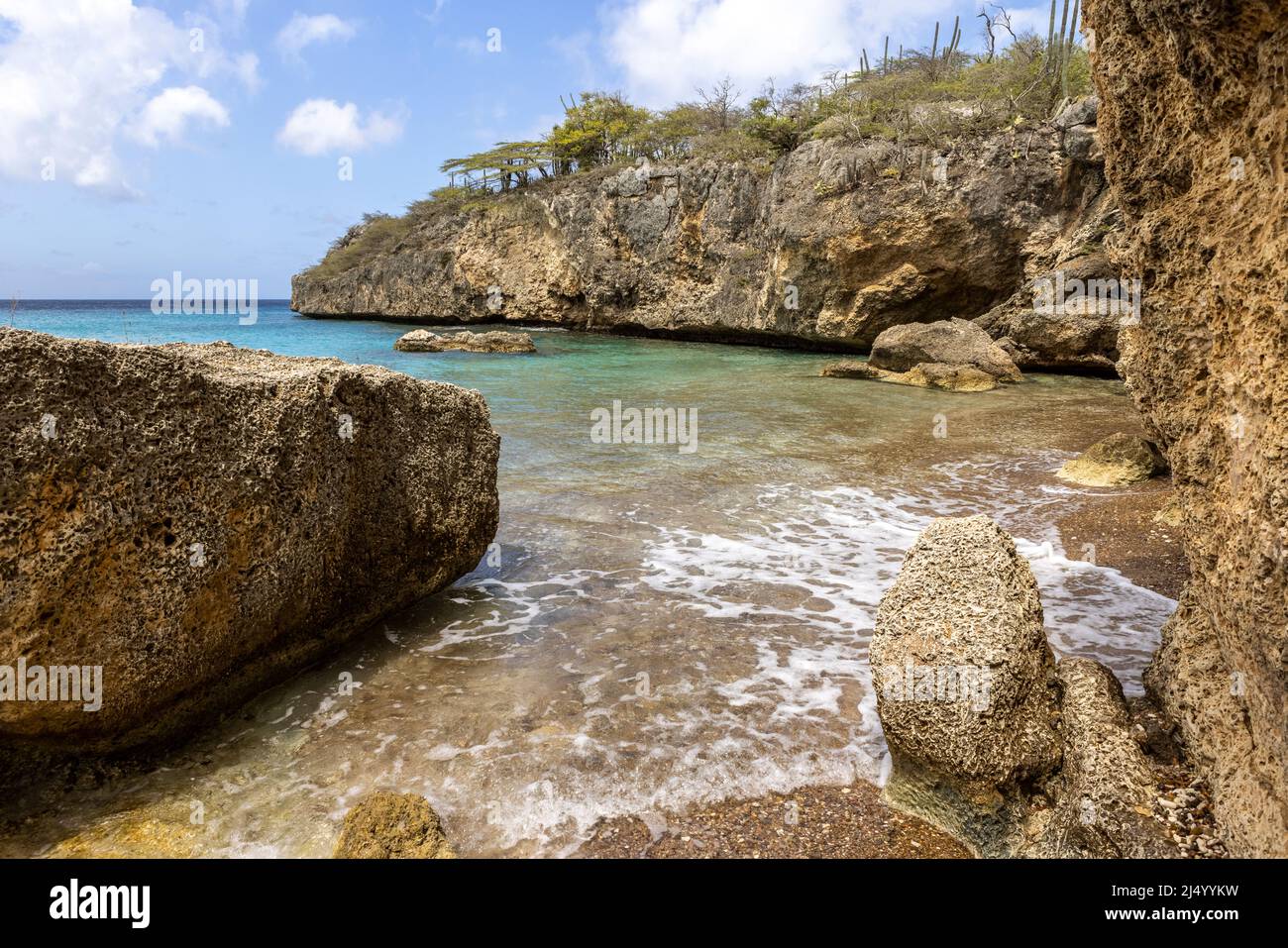 Holiday at Playa Jeremi on the Caribbean island Curacao Stock Photo - Alamy
