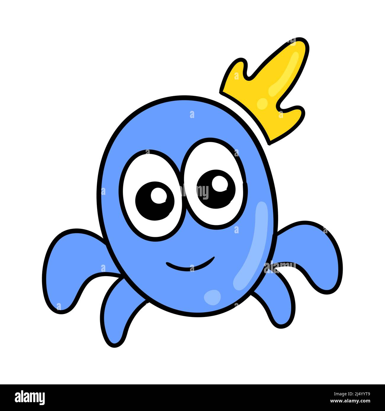 prince of blue crab with smiling face Stock Vector Image & Art - Alamy