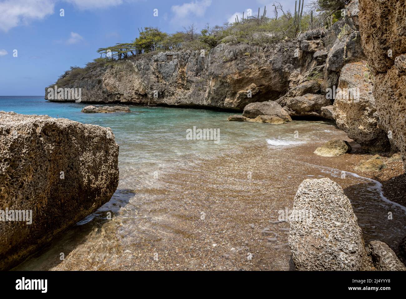 Holiday at Playa Jeremi on the Caribbean island Curacao Stock Photo - Alamy