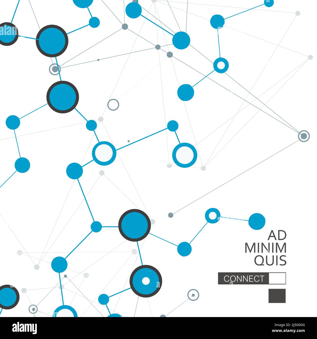 Black connect element in modern style on abstract geometric background ...