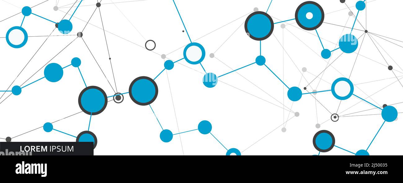 Lines And Dots Style Vector Communication Icon Set Poster Design Nature Art Abstract Vector