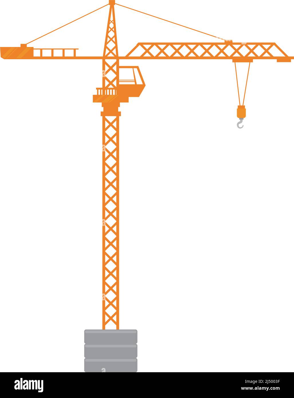 Mobile boom crane Stock Vector Images - Alamy