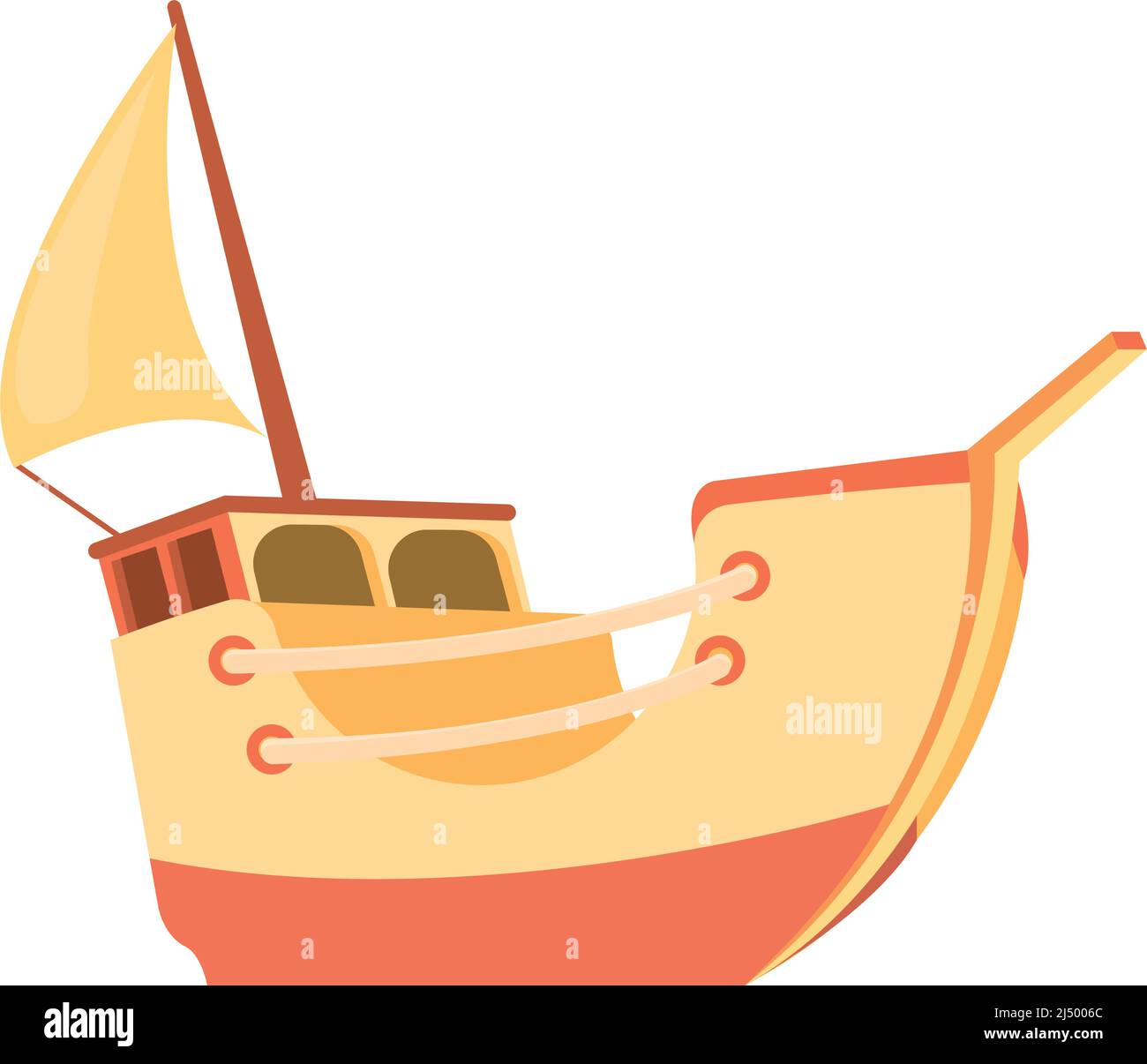 yellow pirate ship Stock Vector Image & Art - Alamy