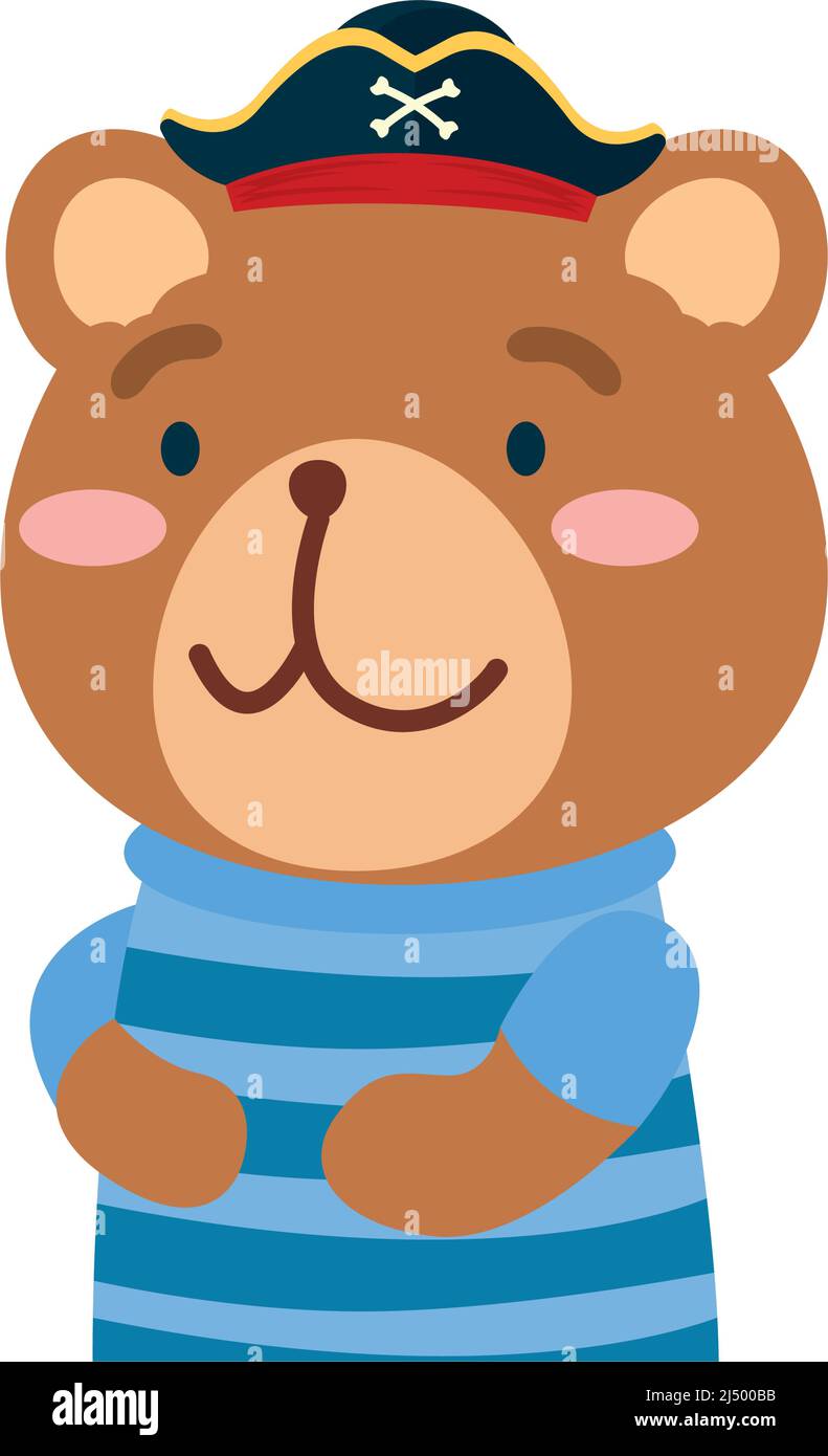 pirate bear design Stock Vector Image & Art - Alamy