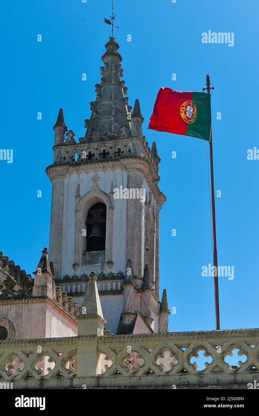 Regional Museum of Beja Tower and Portuguese Flag. Alentejo, Portugal ...