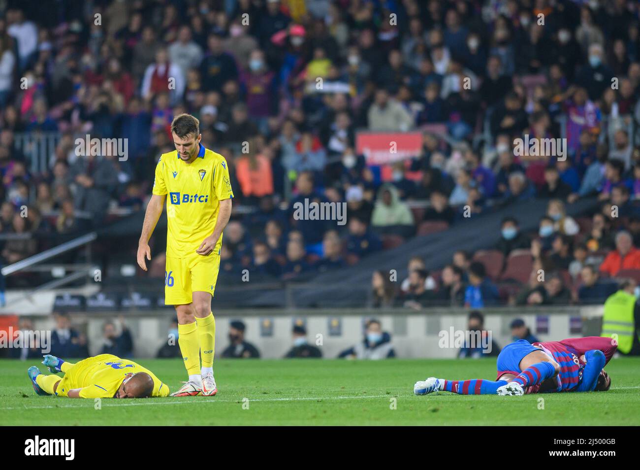 Fali of Cadiz CF during the Liga match between FC Barcelona and Cadiz CF at Camp Nou in ...
