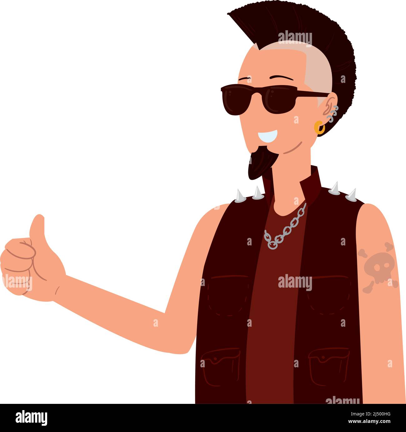 punk man design Stock Vector Image & Art - Alamy