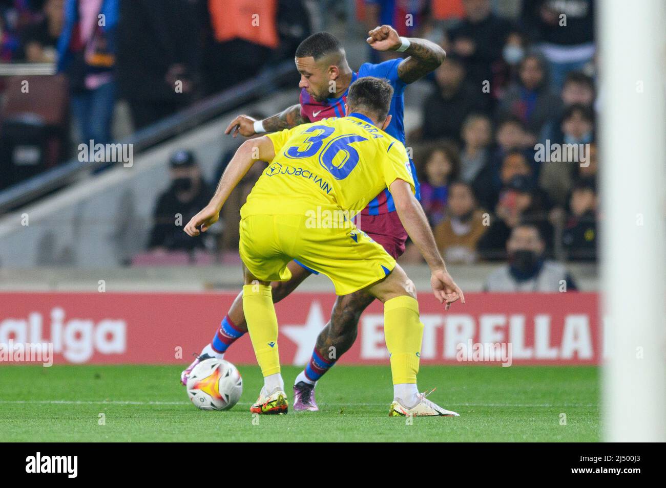 Memphis Depay of FC Barcelona during the Liga match between FC ...