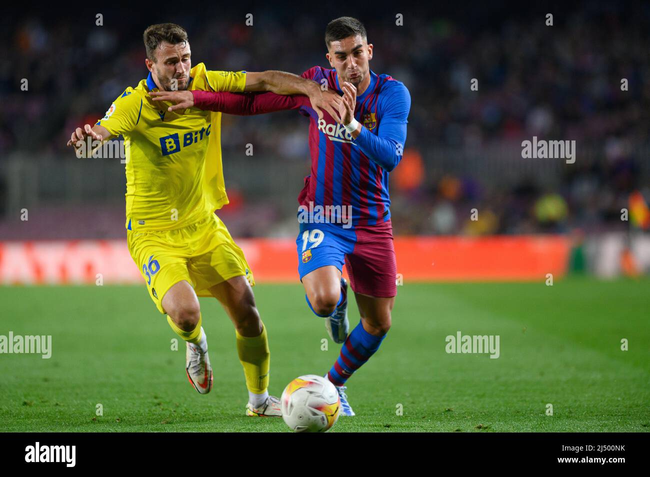 Ferran Torres of FC Barcelona during the Liga match between FC Barcelona and Cadiz CF at Camp ...
