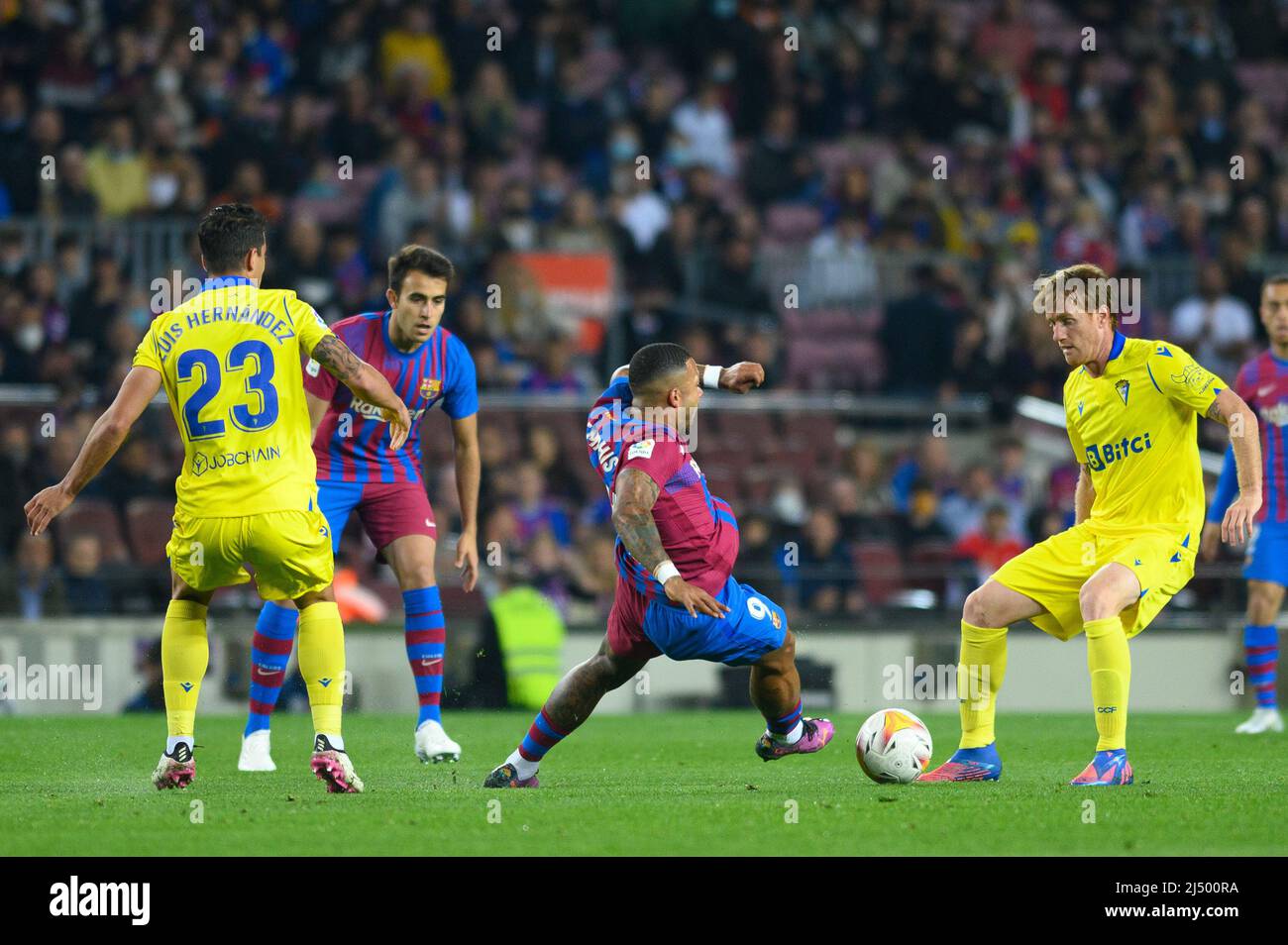 Memphis Depay of FC Barcelona during the Liga match between FC ...