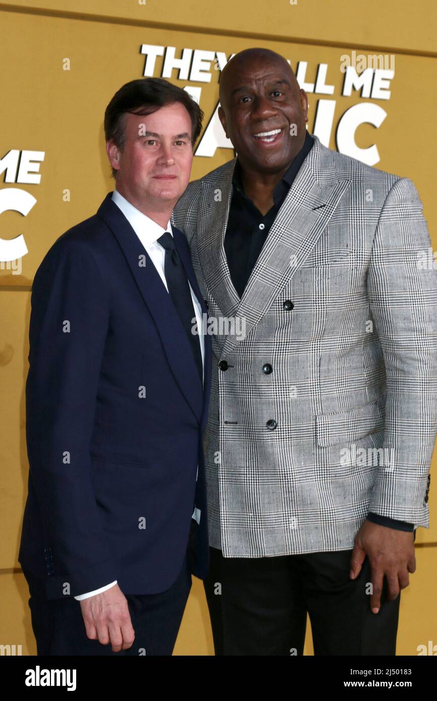 LOS ANGELES - APR 14: Zack Van Amburg, Magic Johnson at the They Call ...
