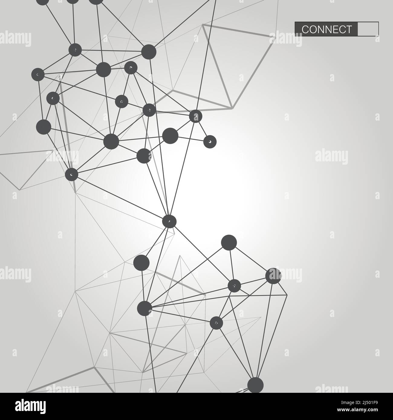 Modern abstract icon with illustration molecule. Vector design Stock ...