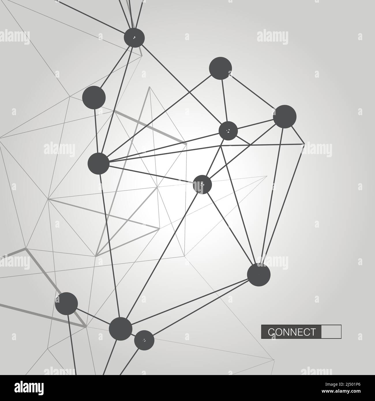 Illustration with compound vector molecule. Organic shape Stock Vector ...