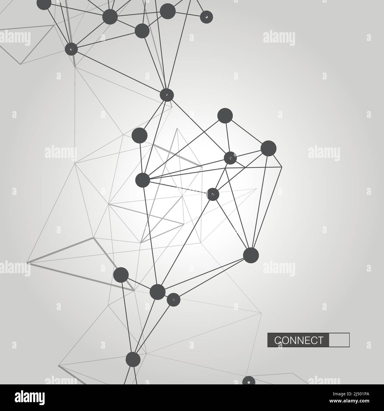 Modern abstract icon with illustration molecule. Vector design Stock ...