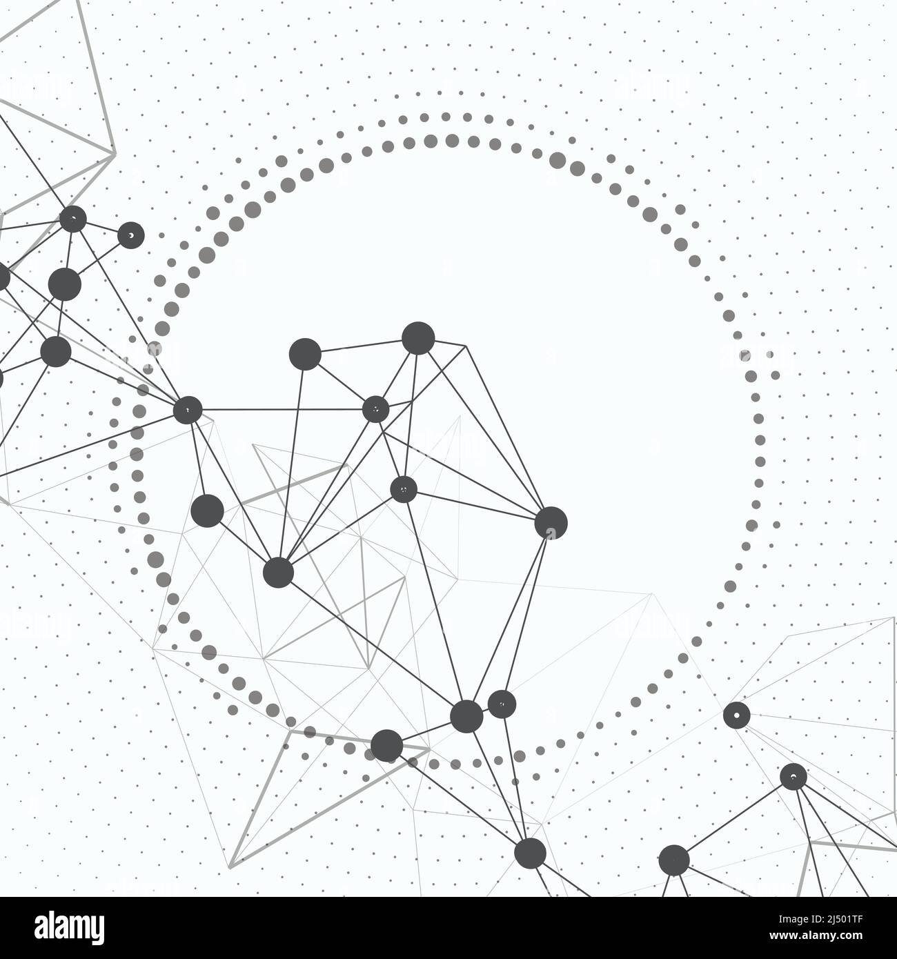 Modern vector illustration. Abstract tech background. White color ...