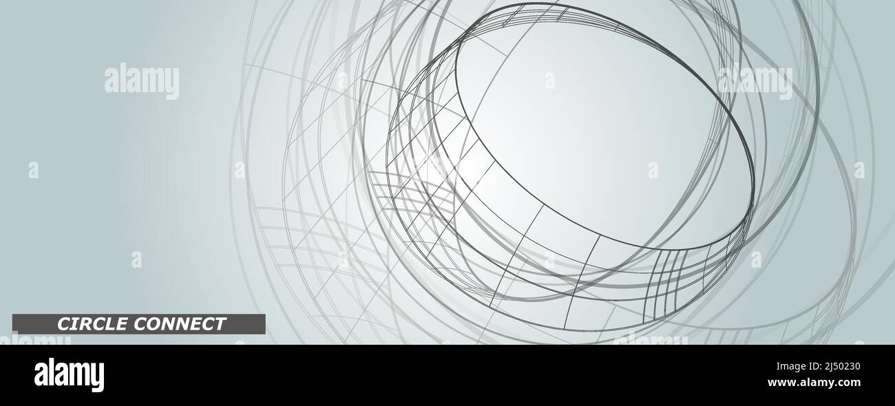 Abstract connect circles. Connection symbol atom template. Vector ...