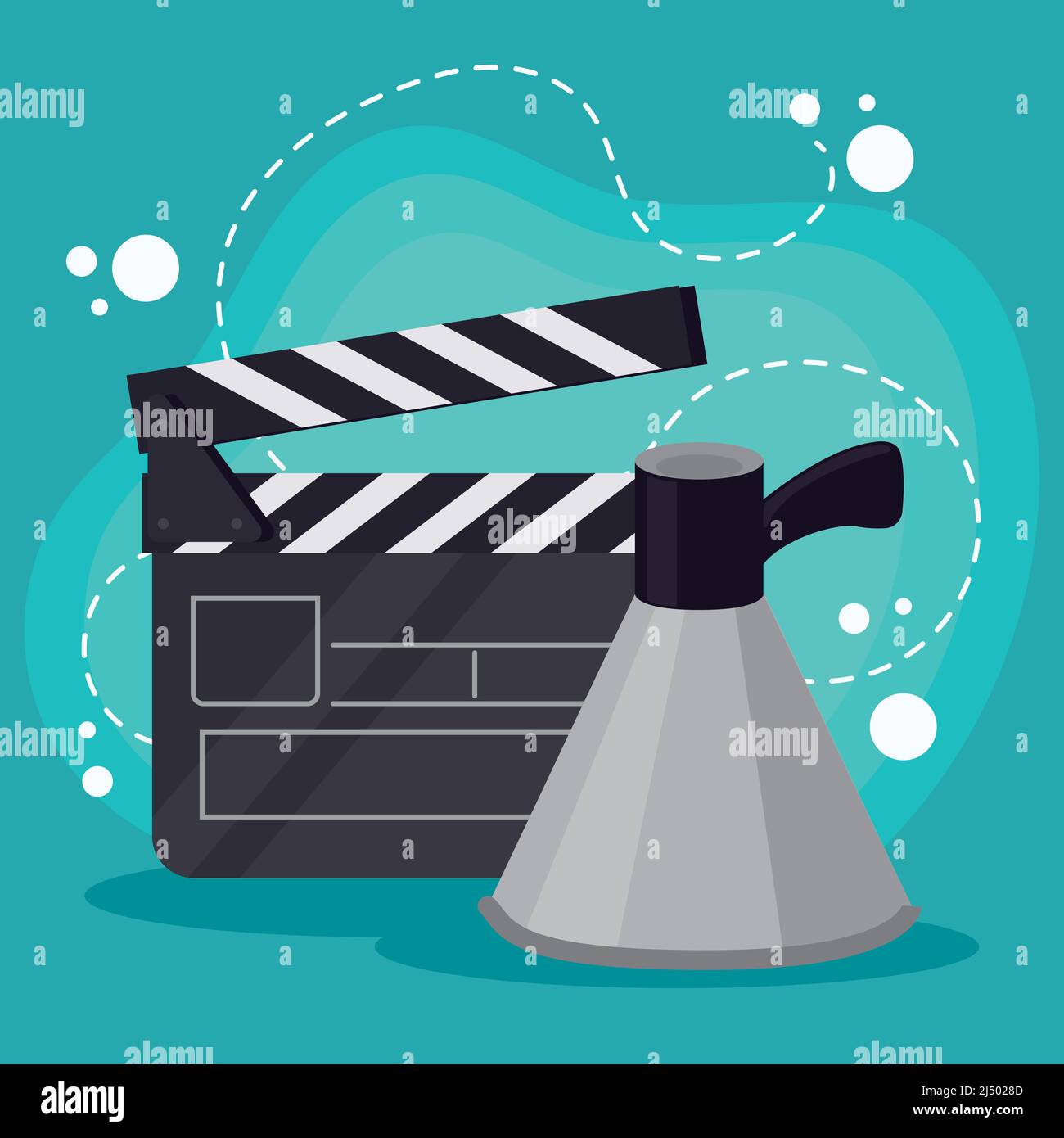 cinema items poster Stock Vector Image & Art - Alamy