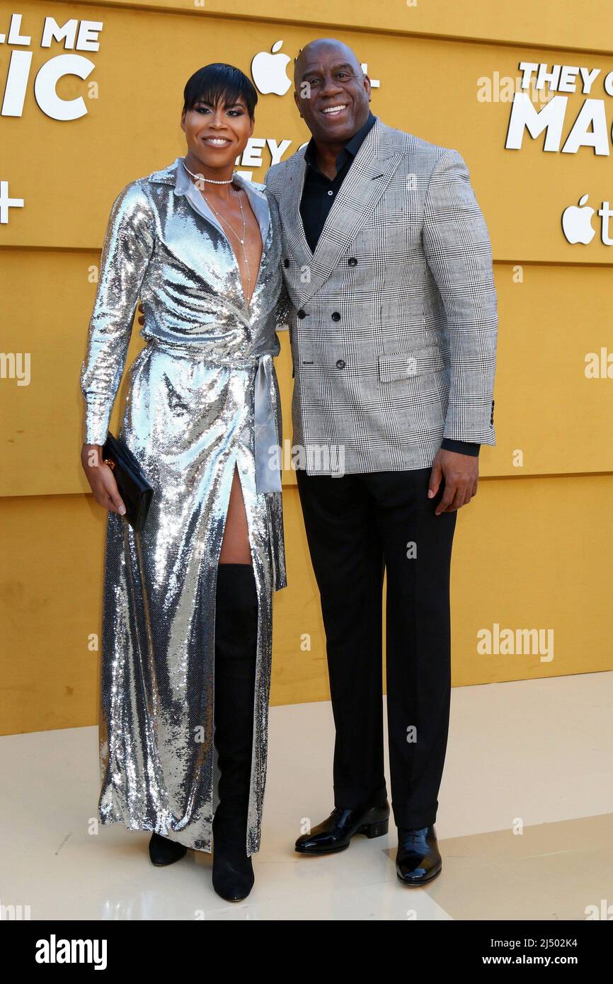 Los Angeles, CA. 14th Apr, 2022. EJ Johnson, Magic Johnson at arrivals ...