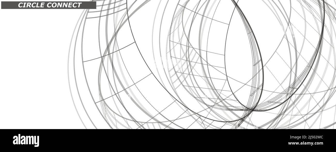 Abstract connect circles. Connection symbol atom template. Vector ...