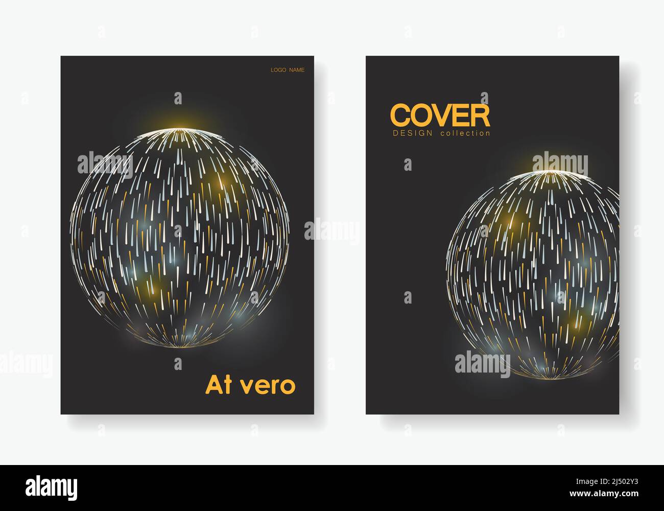 Abstract composition. A4 brochure cover. Creative circle figure and ...