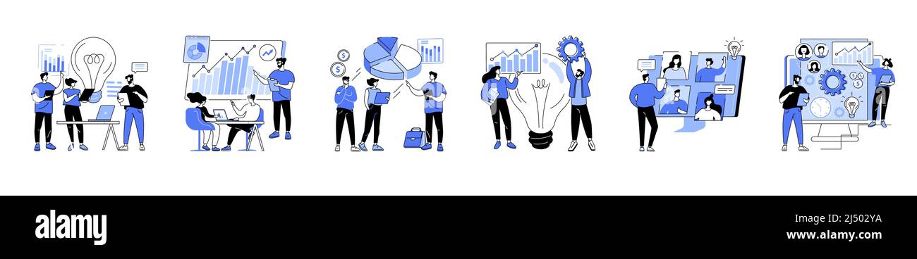 Team communication abstract concept vector Stock Vector Image & Art - Alamy