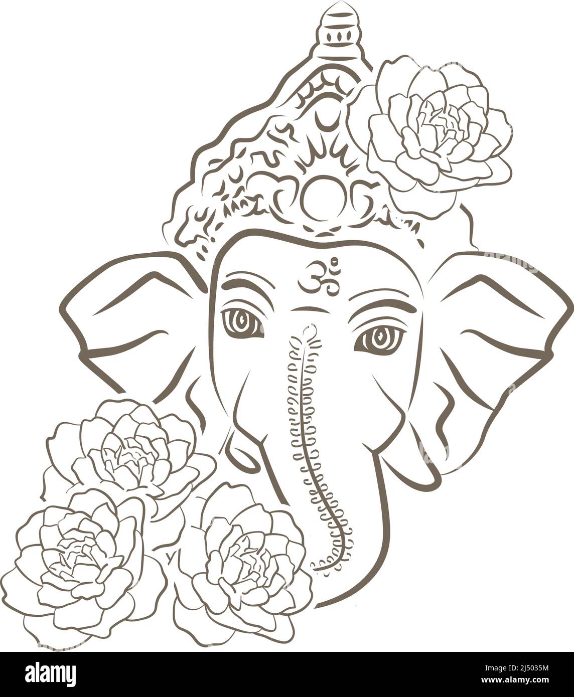 Lord Ganesha, vector Stock Vector Image & Art - Alamy