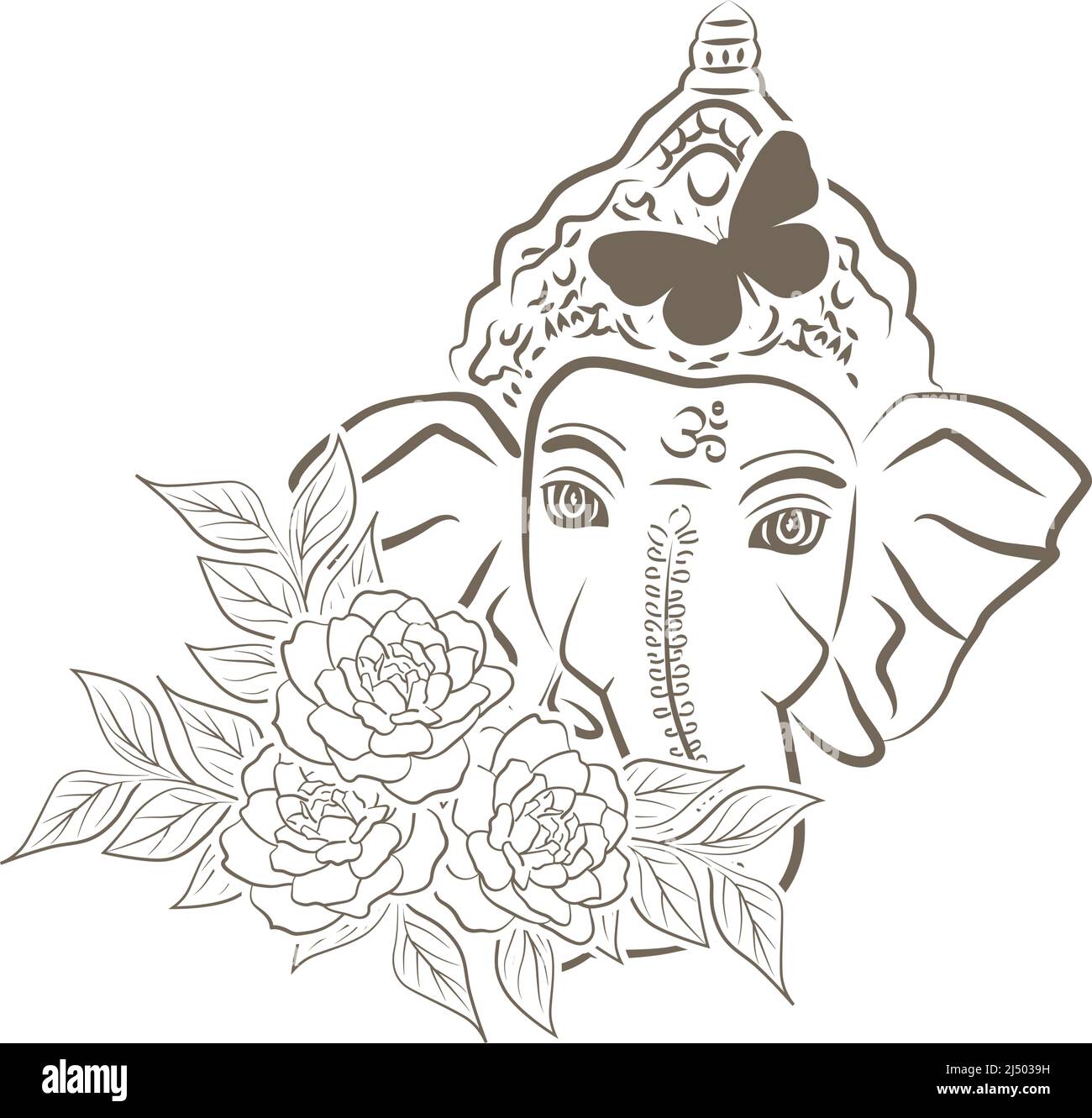 Lord Ganesha, vector Stock Vector Image & Art - Alamy
