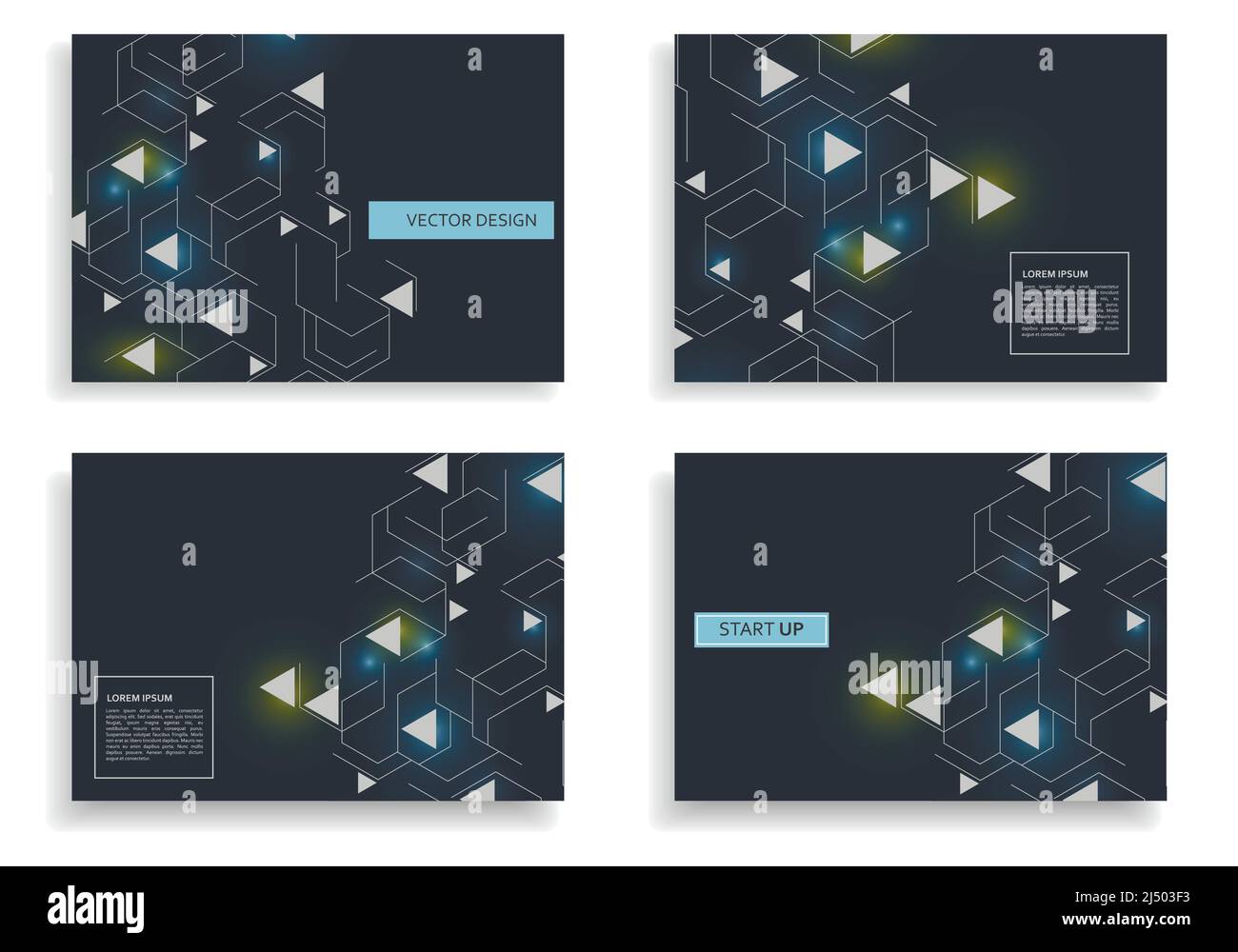 Business card. Global network connection. Geometric background ...