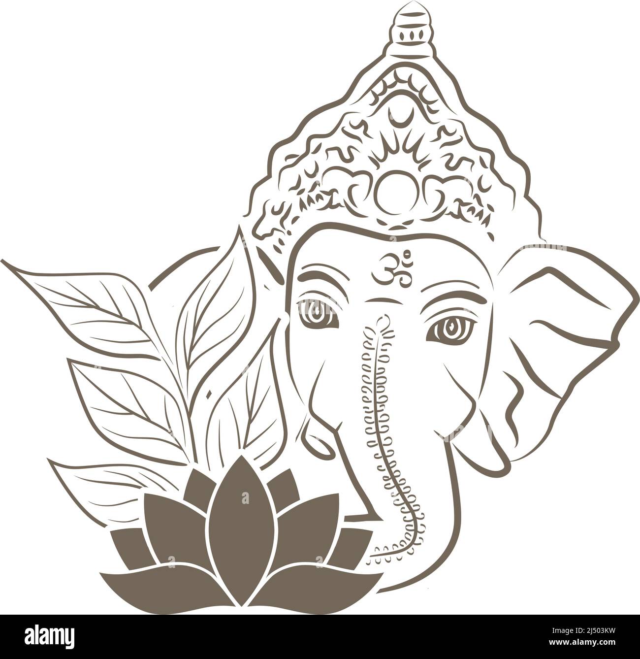 Lord Ganesha, vector Stock Vector Image & Art - Alamy