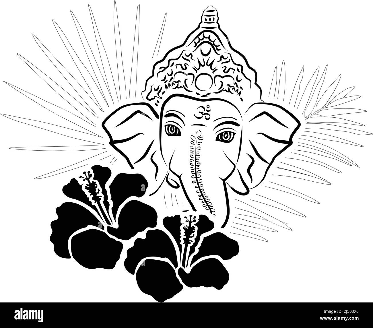 Lord Ganesha, vector Stock Vector Image & Art - Alamy