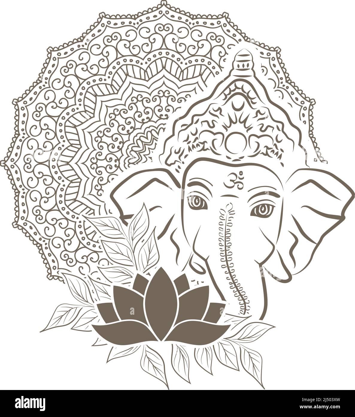 Lord Ganesha, vector Stock Vector Image & Art - Alamy