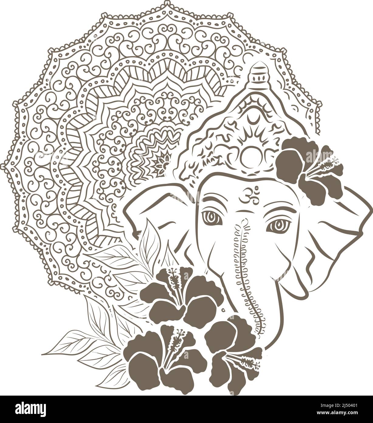 Lord Ganesha, vector Stock Vector Image & Art - Alamy
