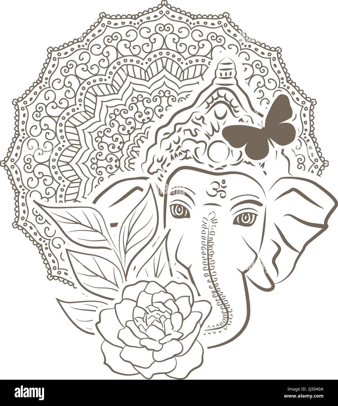 Lord Ganesha, vector Stock Vector Image & Art - Alamy