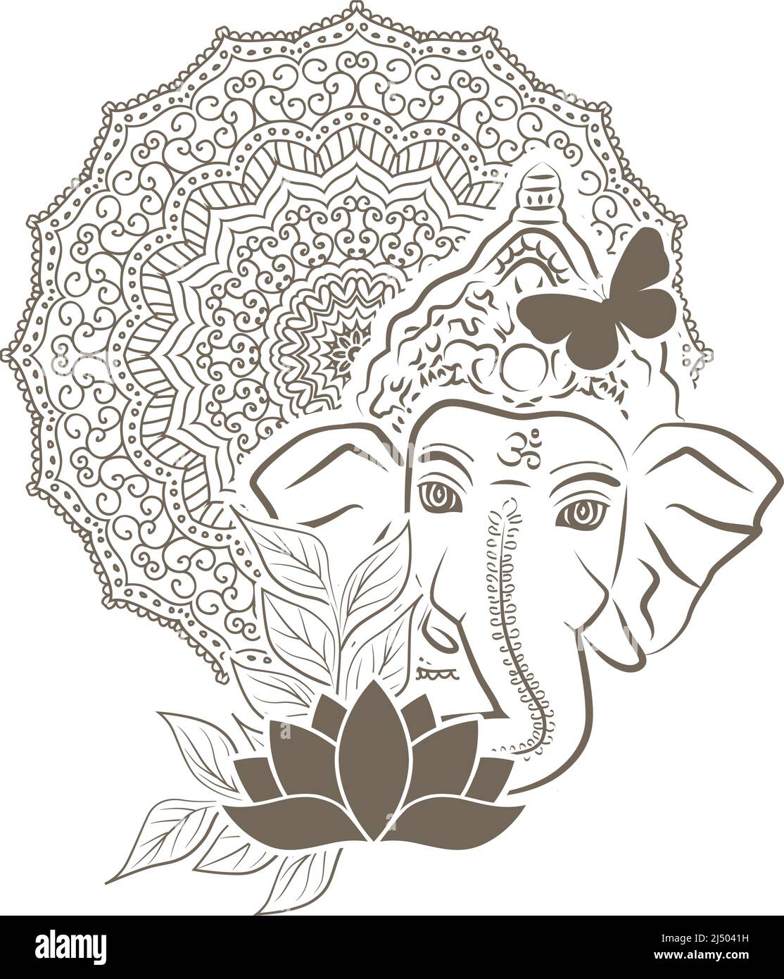 Lord Ganesha, vector Stock Vector Image & Art - Alamy