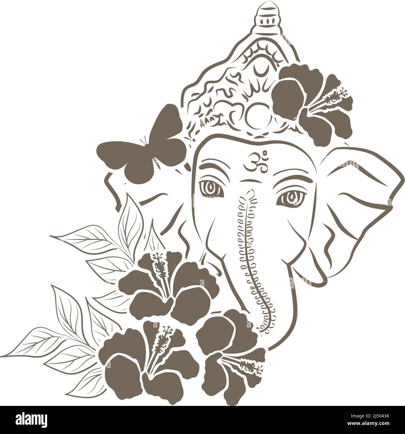 Lord Ganesha, vector Stock Vector Image & Art - Alamy