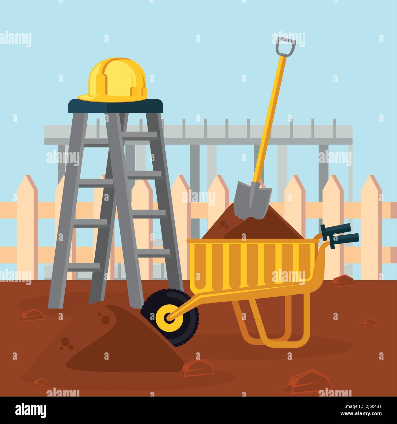 construction icons poster Stock Vector Image & Art - Alamy