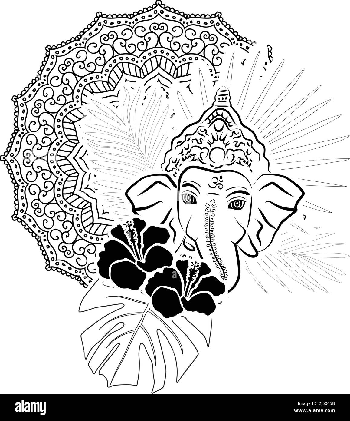 Lord Ganesha, vector Stock Vector Image & Art - Alamy