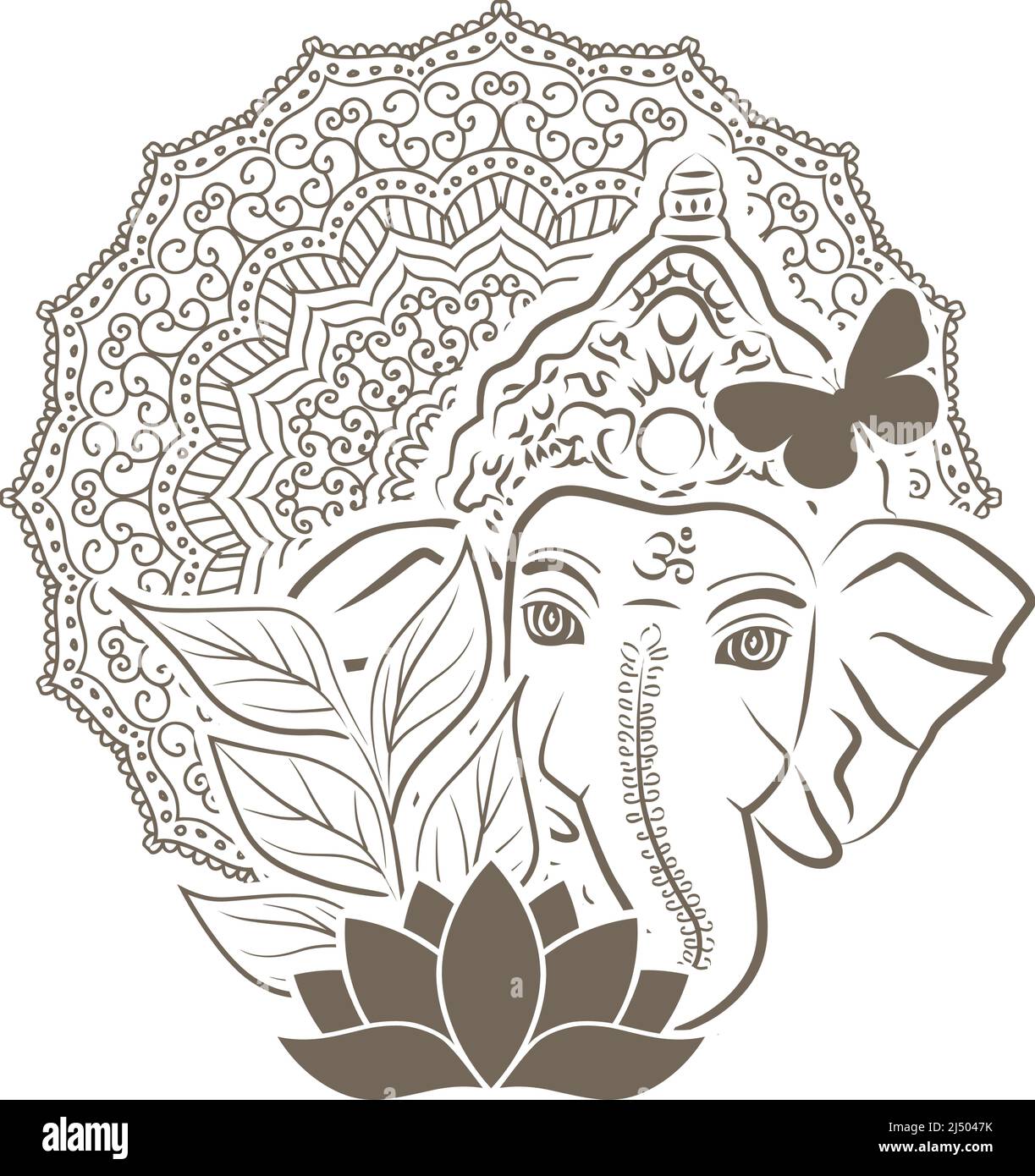 Lord Ganesha, vector Stock Vector Image & Art - Alamy
