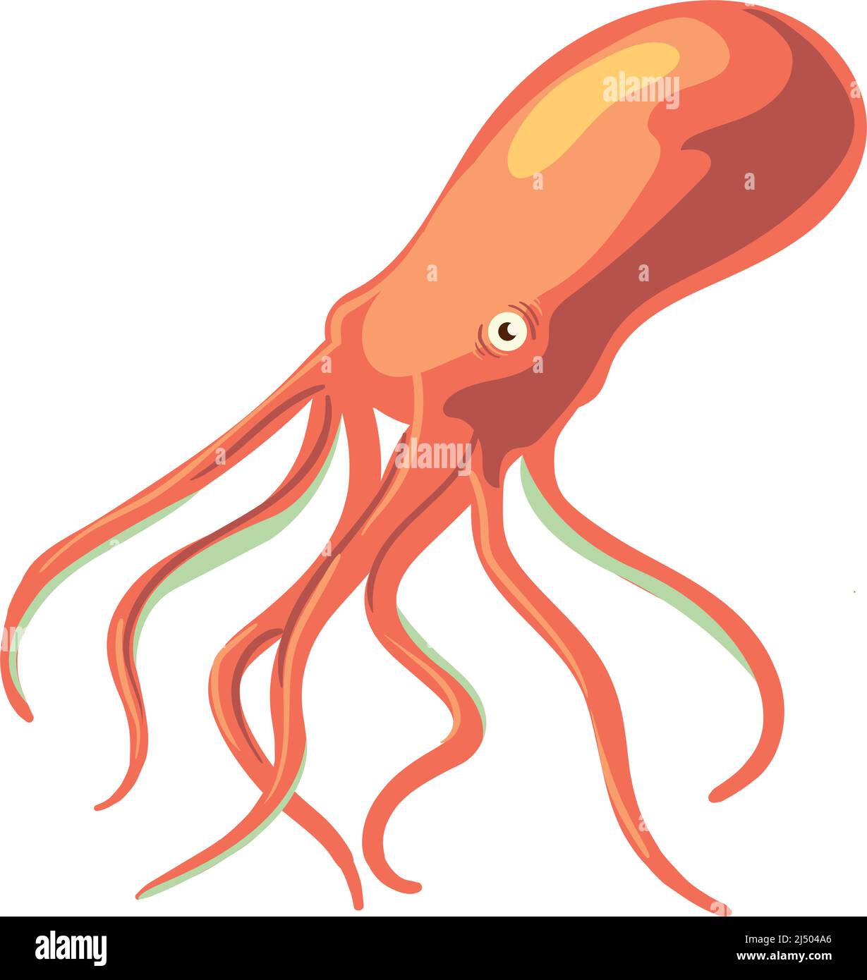 orange octopus design Stock Vector Image & Art - Alamy