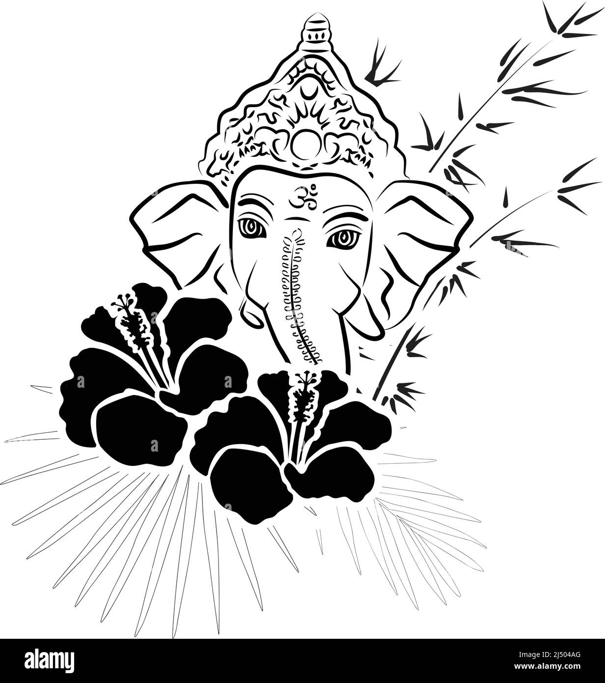Lord Ganesha, vector Stock Vector Image & Art - Alamy